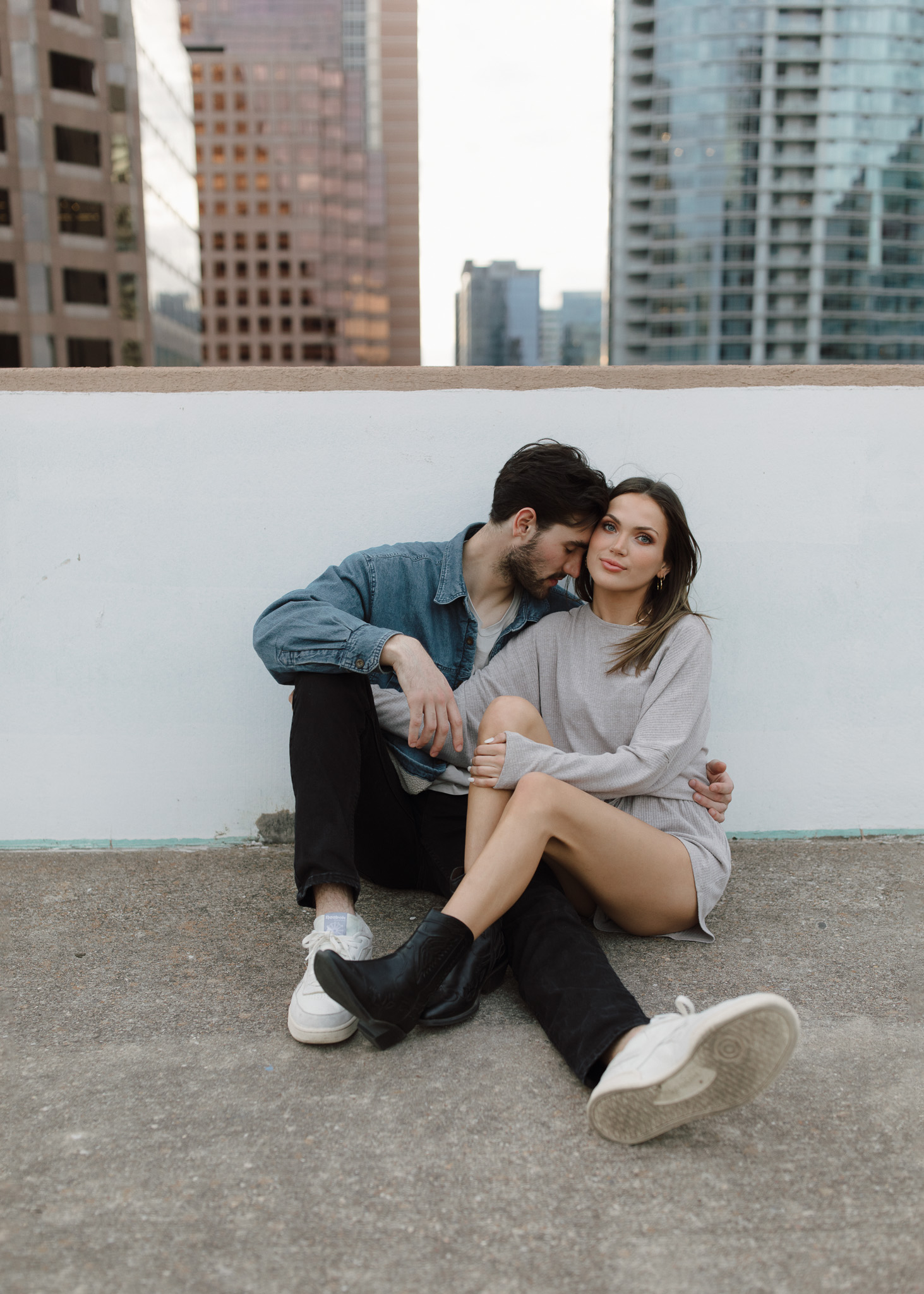 Austin Rooftop Couple Photoshoot - coletteelysephotography.com